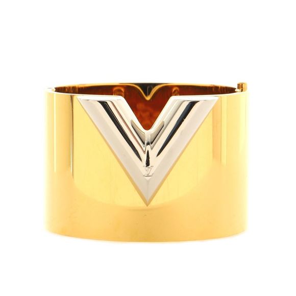 Louis Vuitton | Jewelry | Louis Vuitton Essential V Cuff Bracelet Metal ...